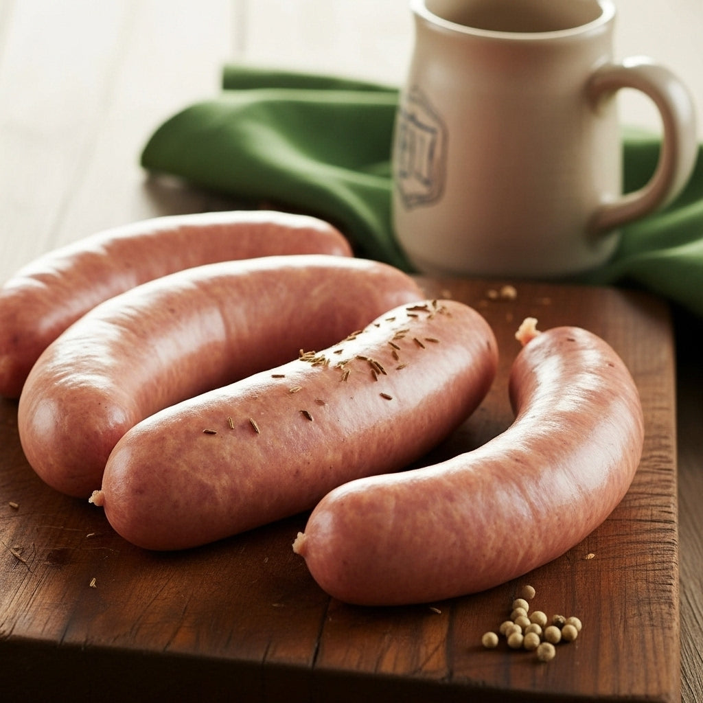 Bockwurst (German Style Sausage), 1 lb – ZakFarm